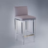 Chelsea Bar Stool | Low-Back Acrylic Bar Seating by Plexi-Craft