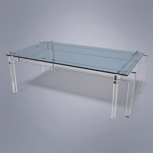 Lucite/Acrylic Glass Coffee and Cocktail Tables by Plexi-Craft