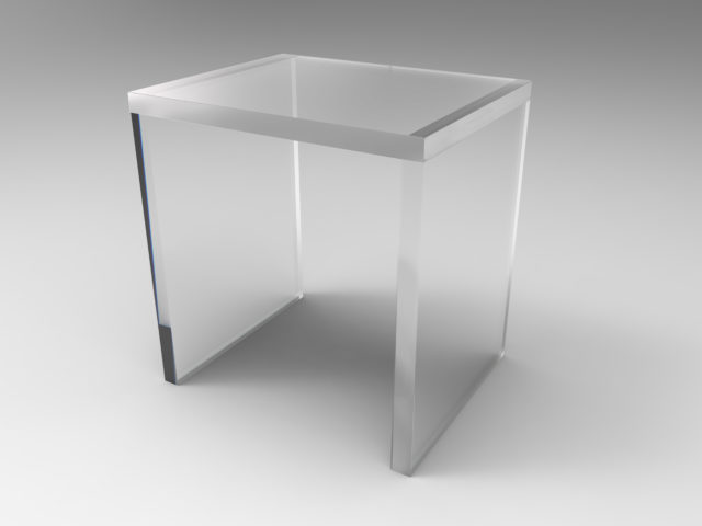 Slab Side Table - Plexi-Craft Signature Collection