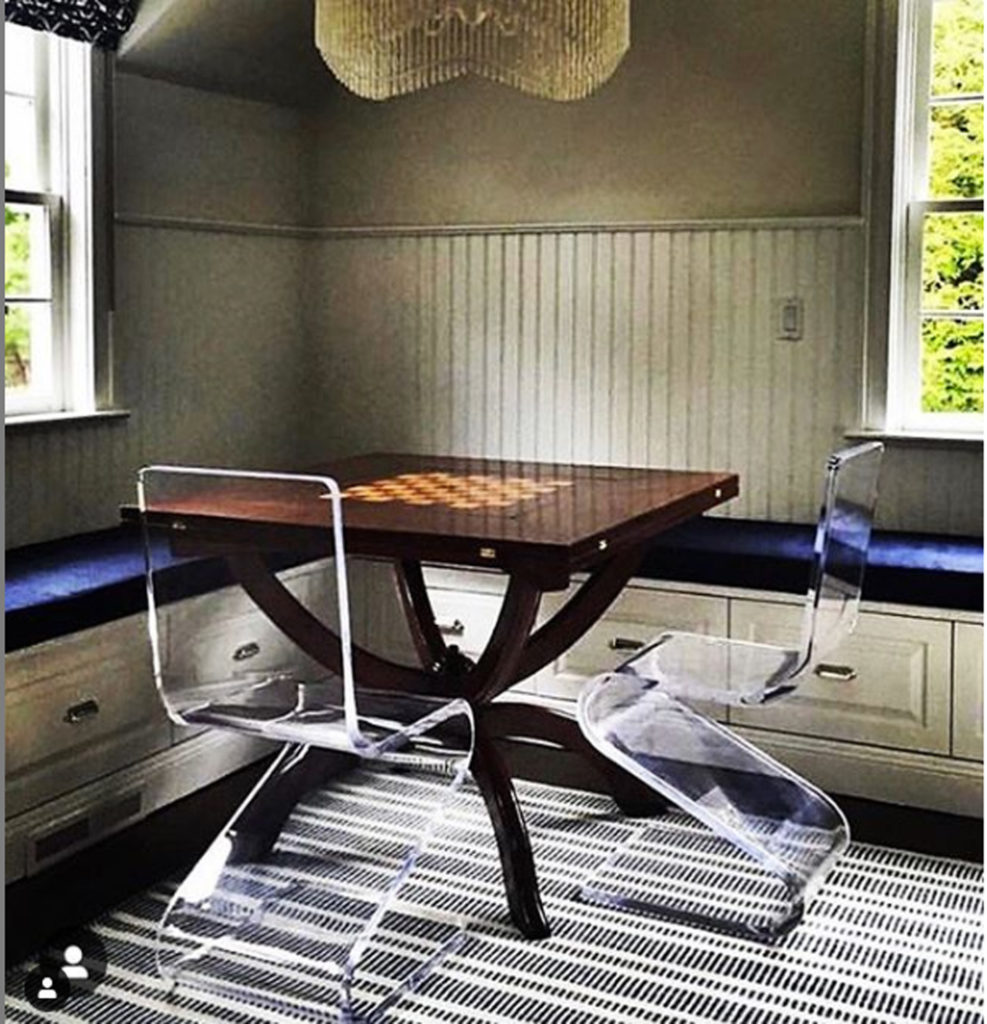 Acrylic Z Chair | Sculptural Lucite Dining Chair by Plexi-Craft