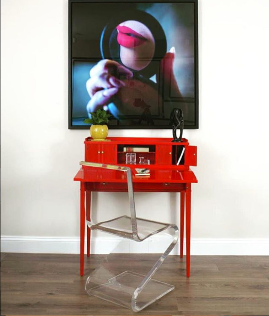 Beveled Z Chair | Iconic Lucite Accent Chair by Plexi-Craft