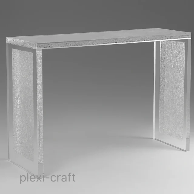 Diamante Console Table | Clear Acrylic Tables by Plexi-Craft