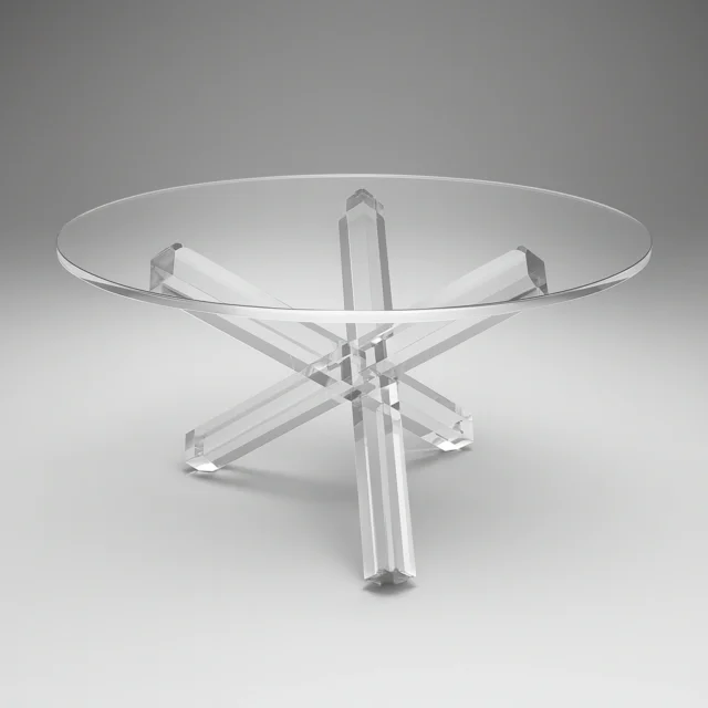 Nexus Clear Acrylic Table | Elegant Lucite Coffee Table Design