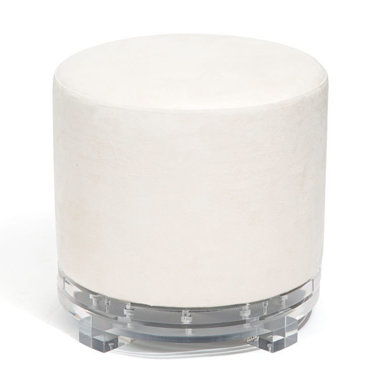 Buy Plexi-Craft Modern Clear Acrylic Bar Stools | Lucite Vanity Stools NYC