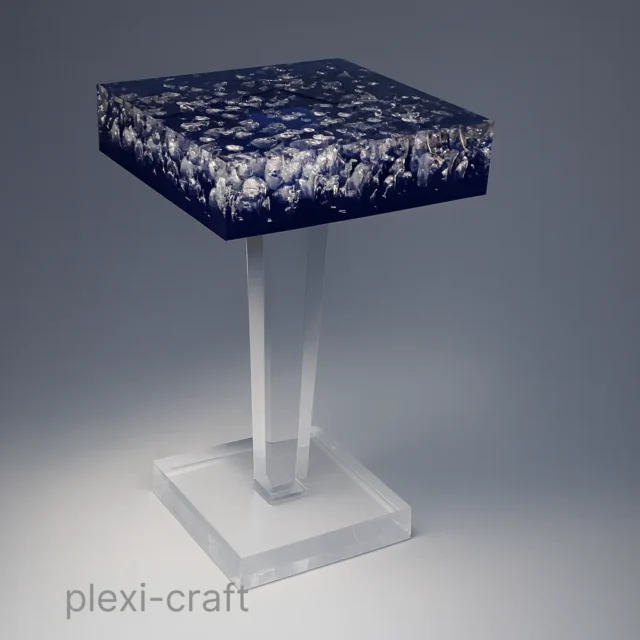 Make Your Corners Stand Out with Square Bubble Top Side Table